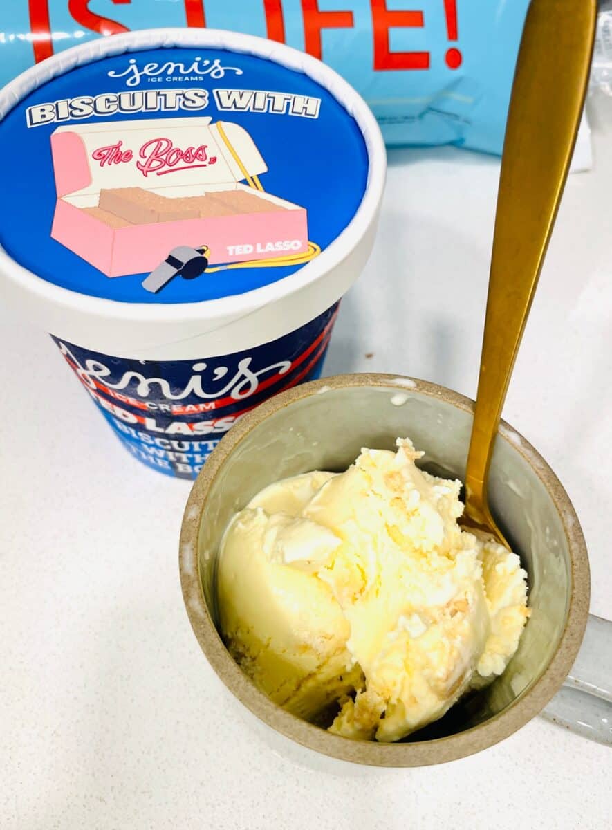 What Does Jenis Ted Lasso Ice Cream Taste Like Full Review Of Biscuits With The Boss
