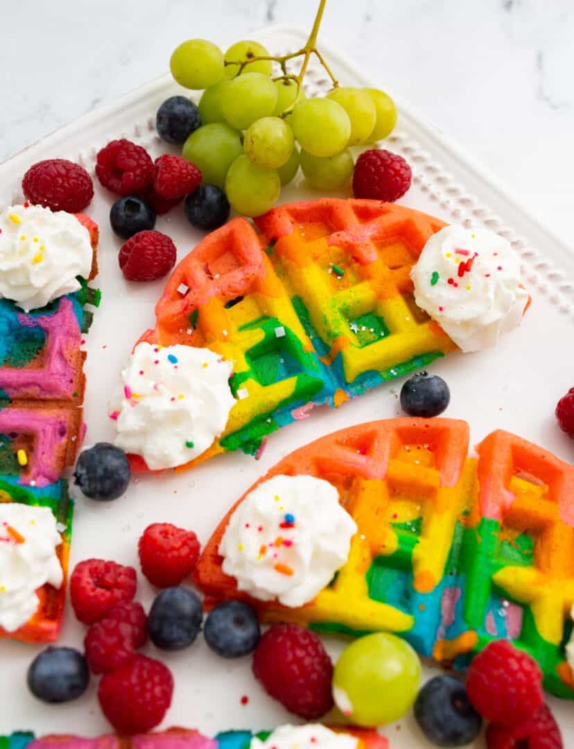 Breakfast Just Got More Magical With Rainbow Waffles!