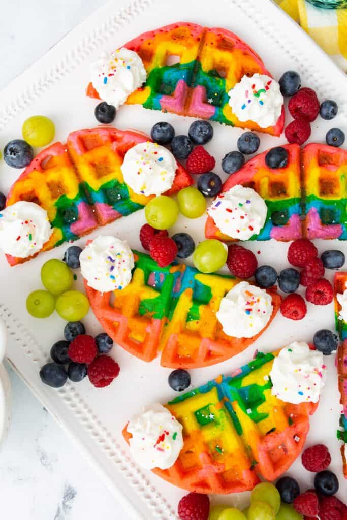 Breakfast Just Got More Magical With Rainbow Waffles!