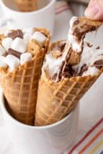 Easy and Delicious S'mores Campfire Cones