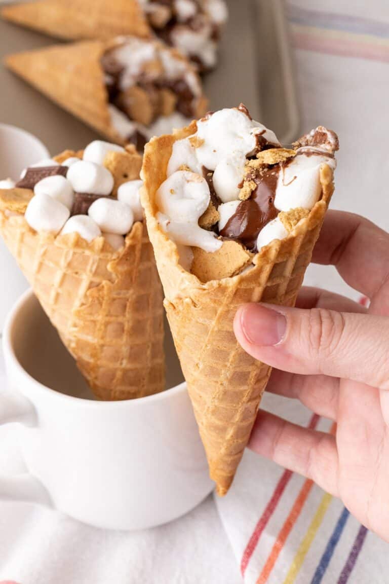 Easy and Delicious S'mores Campfire Cones