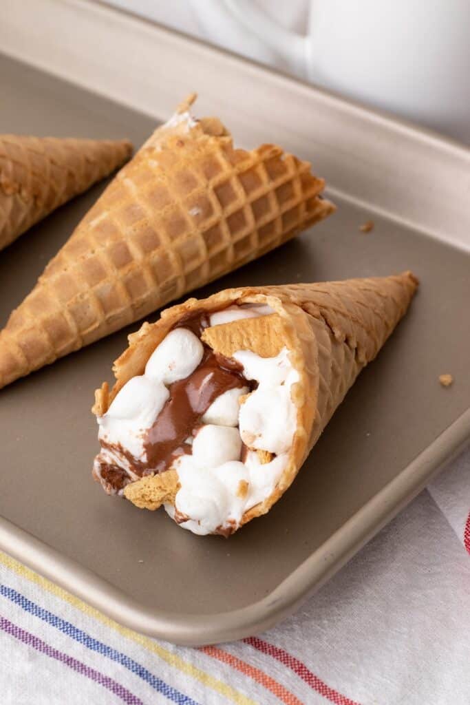 Easy and Delicious S'mores Campfire Cones