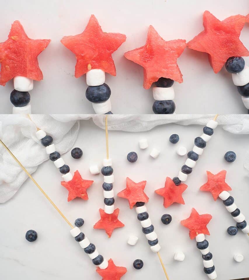 Star-Spangled 4th of July Fruit Skewers