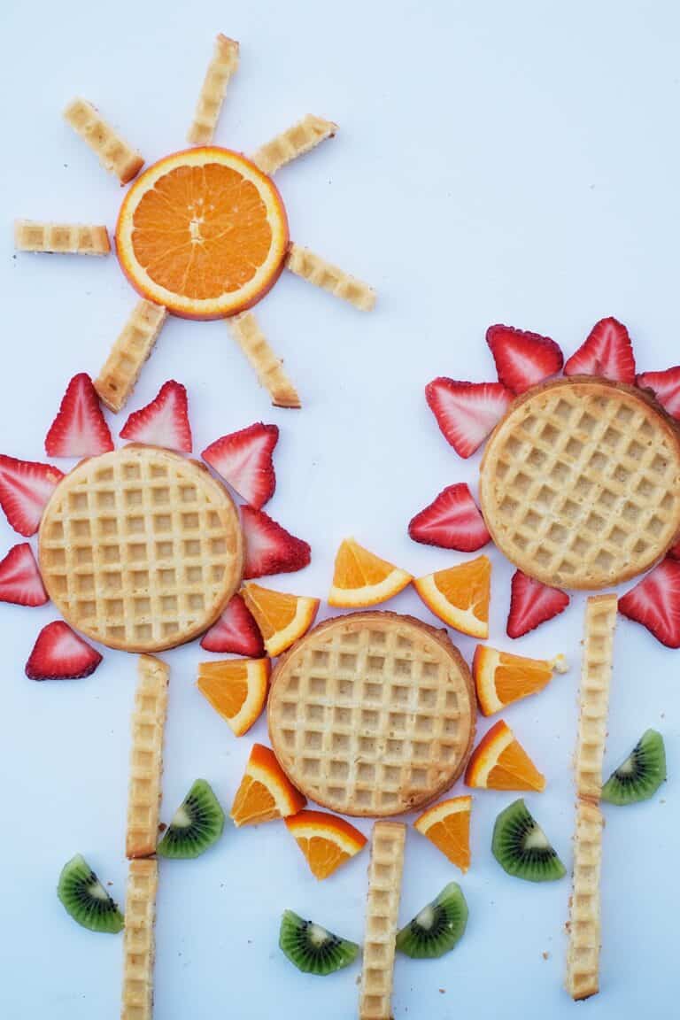 Fruit Waffle Flowers Take Breakfast to a Whole New Cuteness Level
