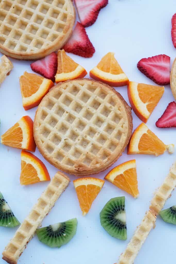 Fruit Waffle Flowers Take Breakfast to a Whole New Cuteness Level
