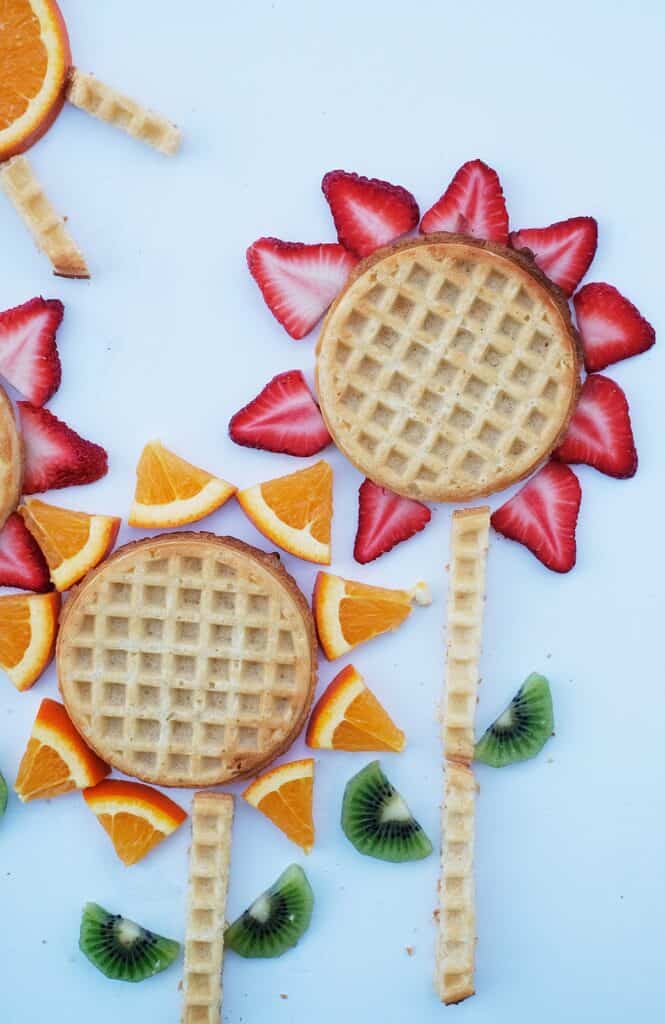 Fruit Waffle Flowers Take Breakfast to a Whole New Cuteness Level