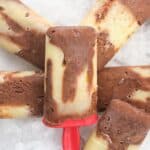 Easy Homemade Vanilla and Chocolate Jello Pudding Pops