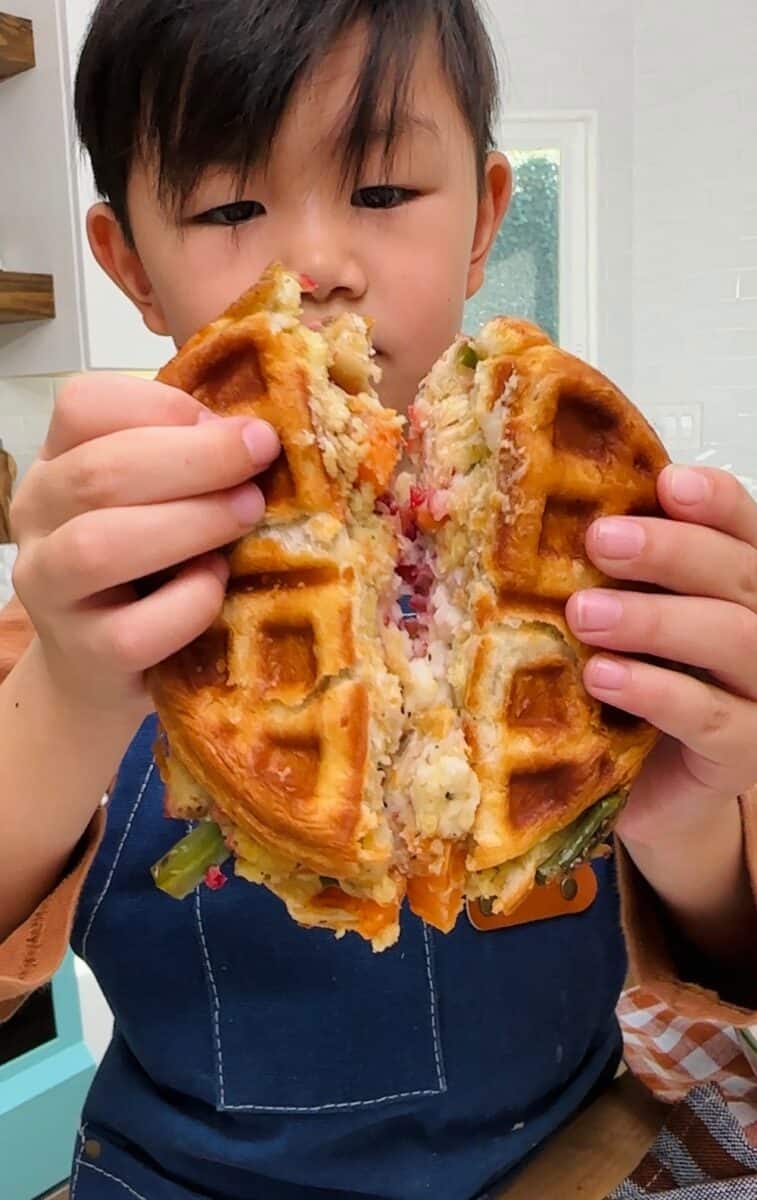 Thanksgiving Stuffed Waffles Are A Delicious Way To Eat Leftovers