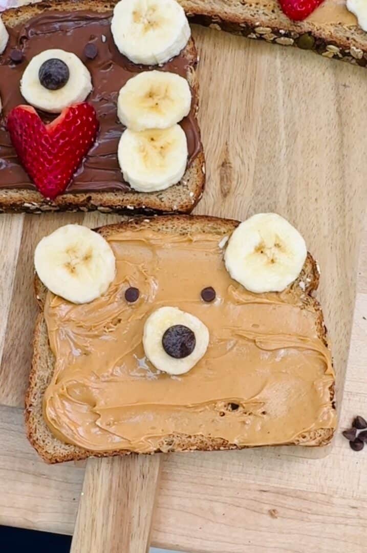 This Cute Valentine Bear Toast is a Fun Treat for Kids!