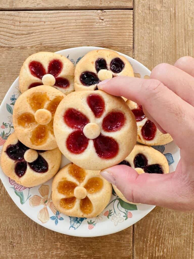 Flower Jam Thumbprint Cookies: Cute Spring Treat To Make With Kids