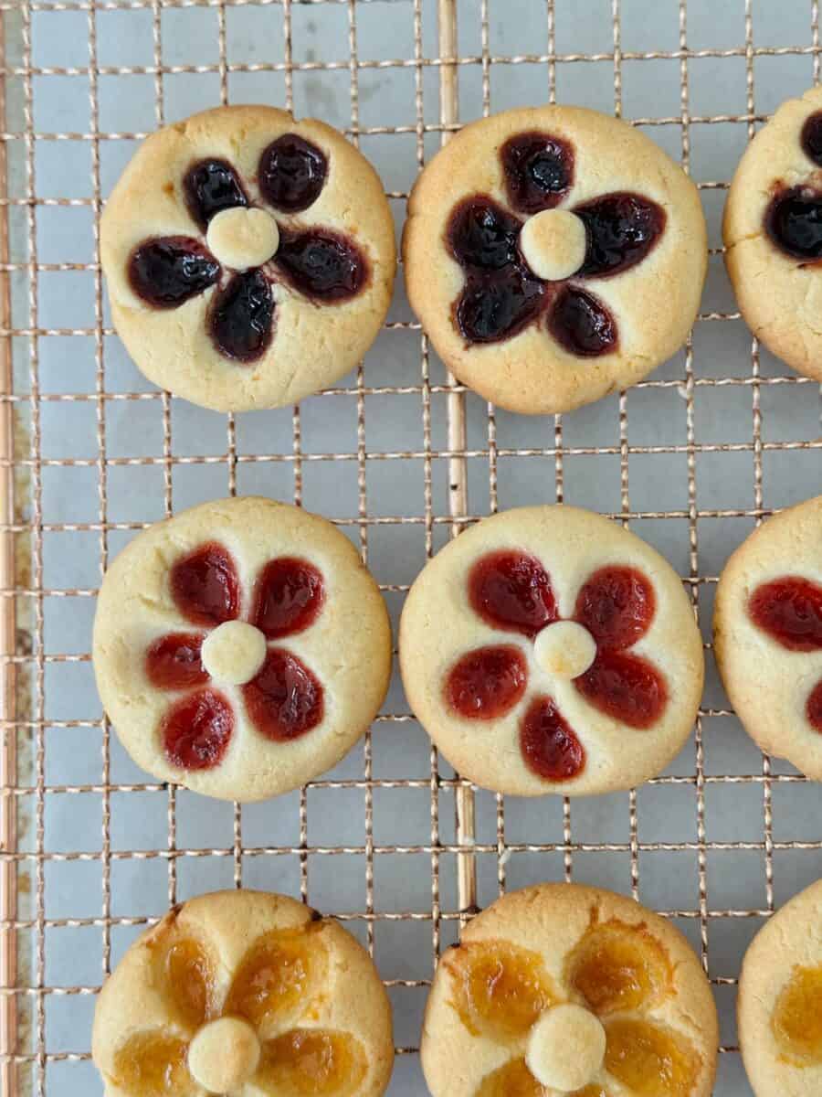 Flower Jam Thumbprint Cookies: Cute Spring Treat To Make With Kids