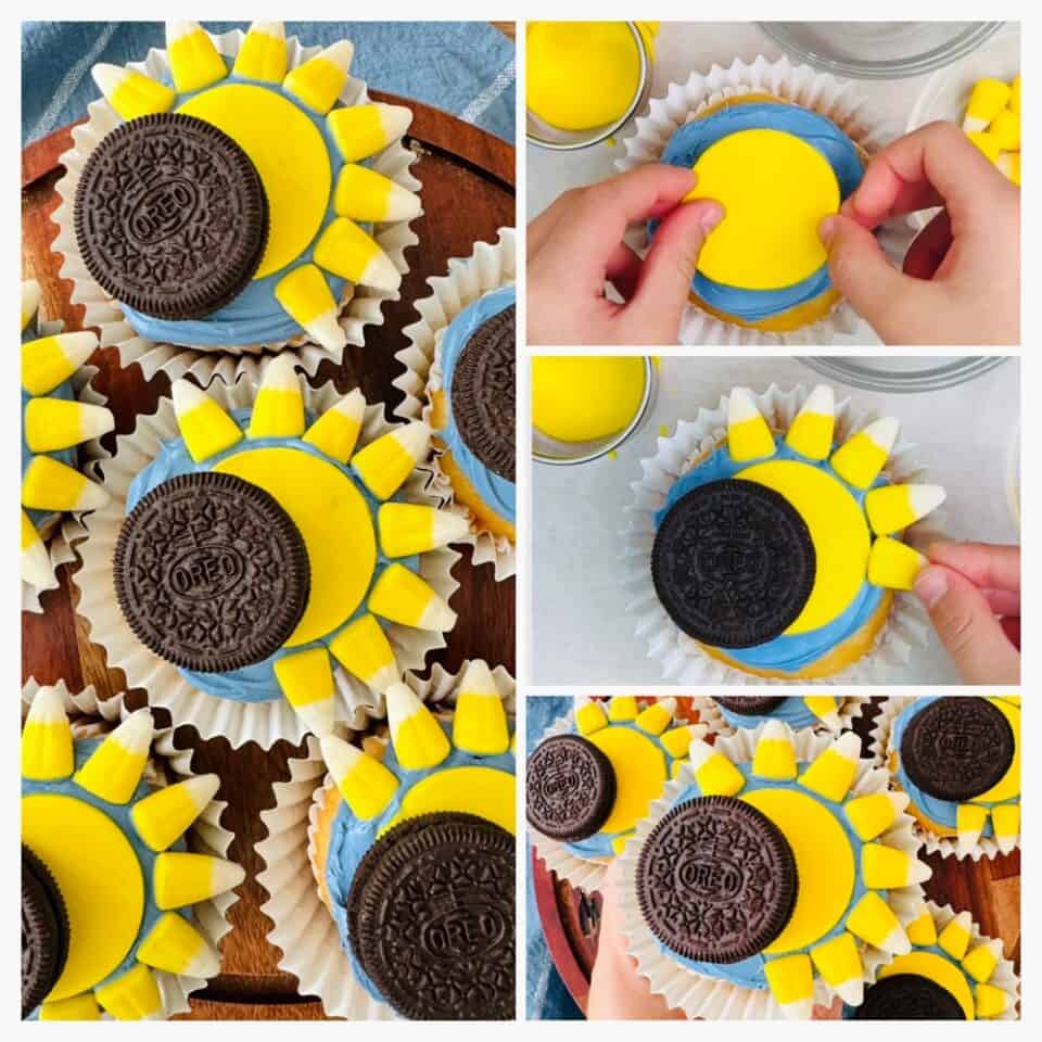 Solar Eclipse Cupcakes 2024 - Solar Eclipse Treats