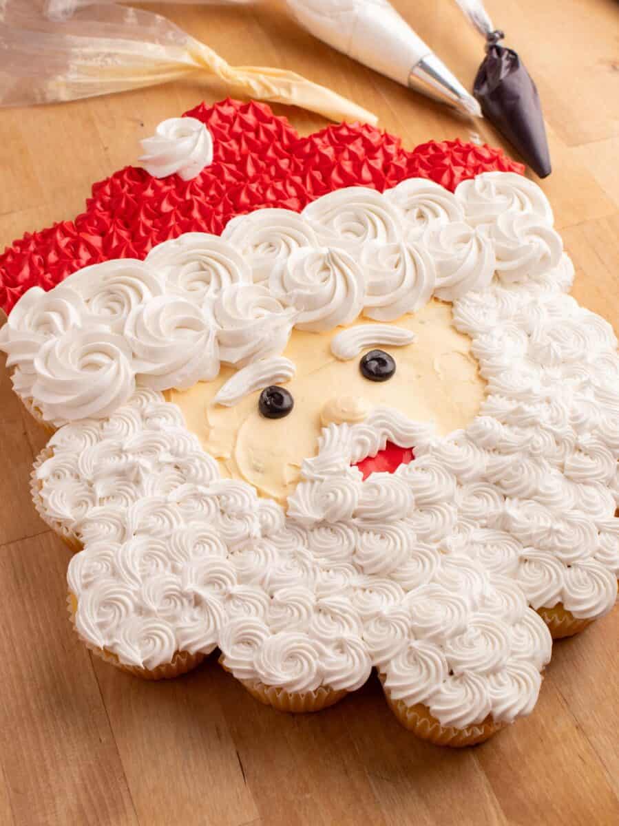 Festive Santa Pull-Apart Cupcakes