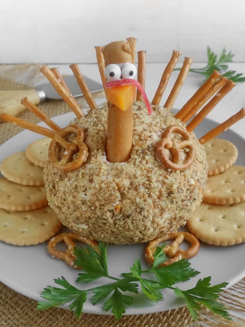 This Turkey Cheese Ball Is A Fun Thanksgiving Appetizer