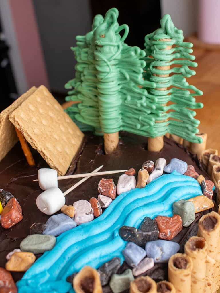 How To Make A Cute Camping Cake