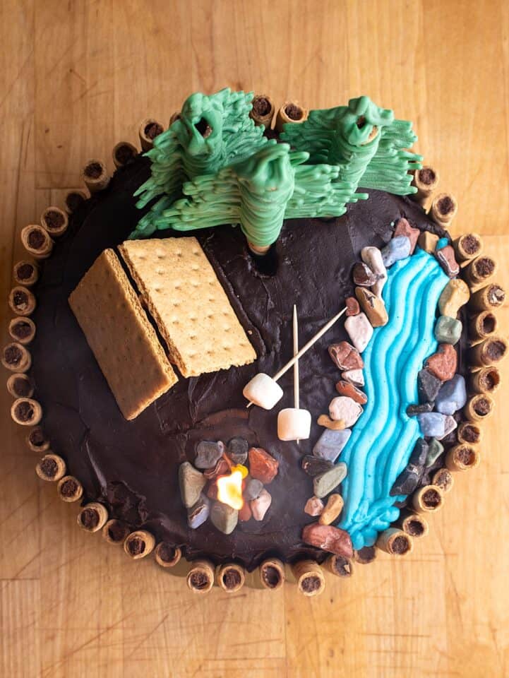 How To Make A Cute Camping Cake