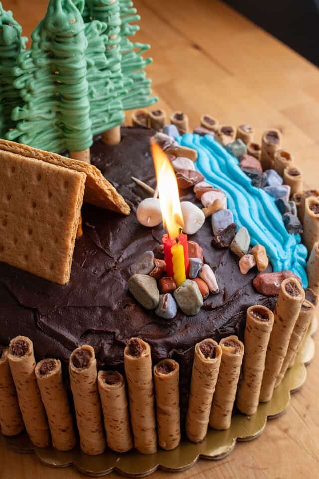 How To Make A Cute Camping Cake